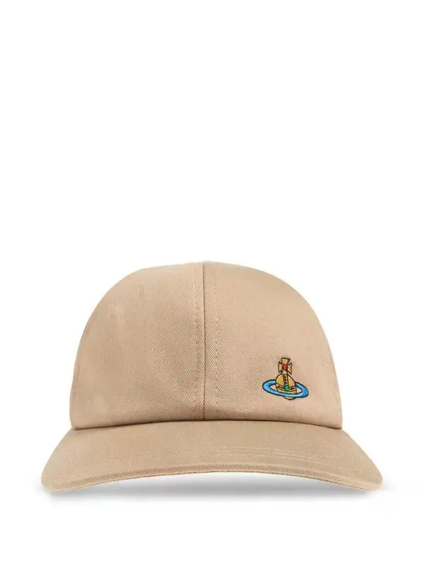 VIVIENNE WESTWOOD Orb-embroidered Baseball Cap - Neutrals