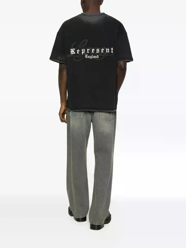 REPRESENT Embroidered-logo T-shirt