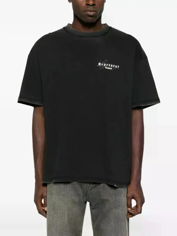 REPRESENT Embroidered-logo T-shirt