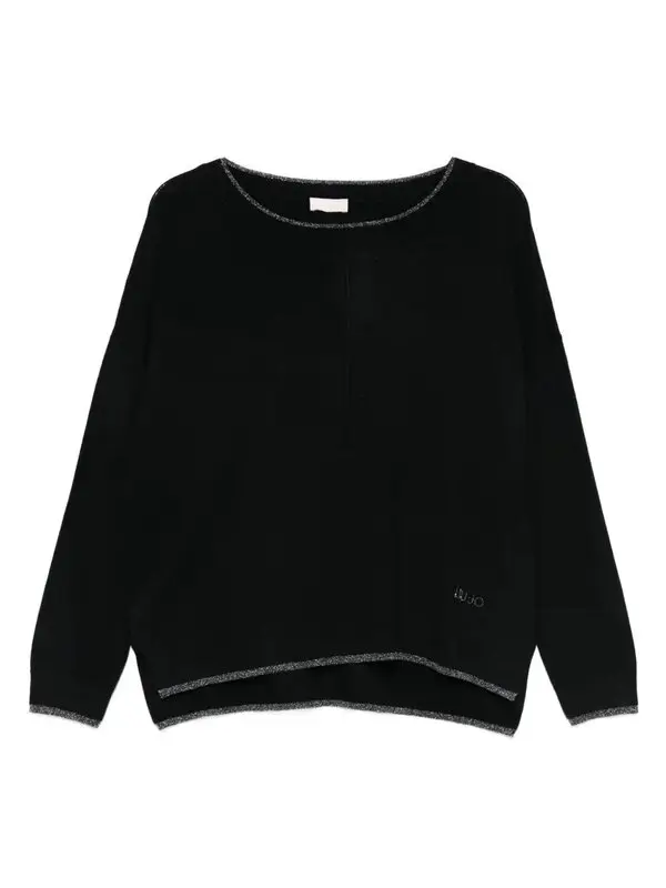 Liu Jo Glitter-trimmed Sweater