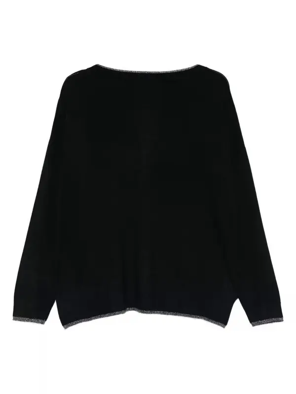 Liu Jo Glitter-trimmed Sweater
