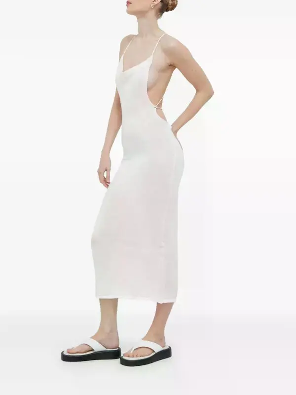 ALOHAS Open-back Midi Dress