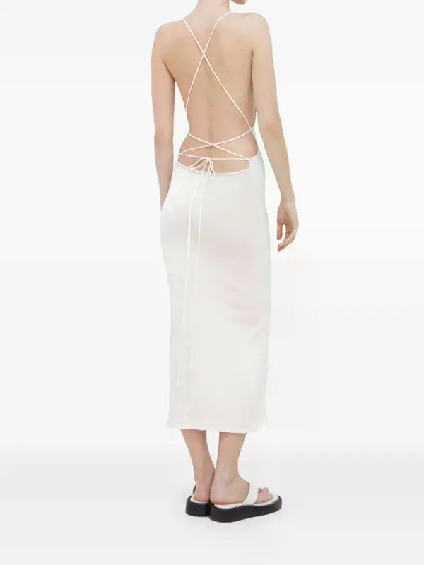 ALOHAS Open-back Midi Dress