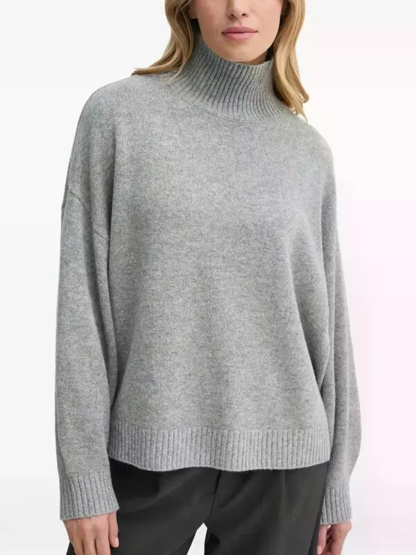 GESTUZ Casia High-neck Sweater - Grey