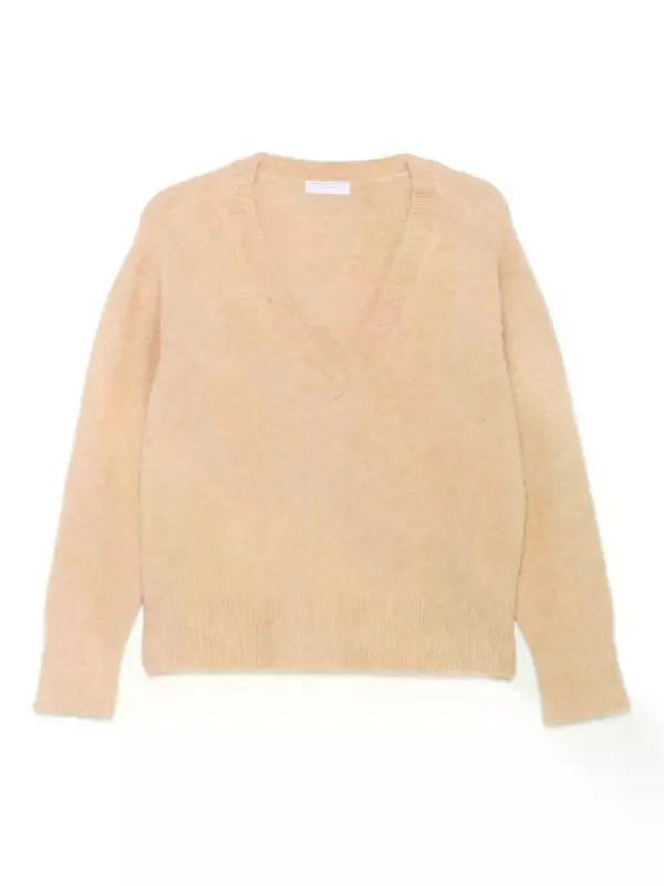 Majestic Filatures V-neck Long-sleeve Sweater