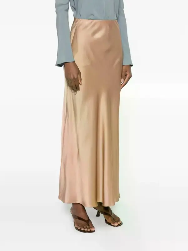 OTTOD'AME Bias-cut A-line Midi Skirt