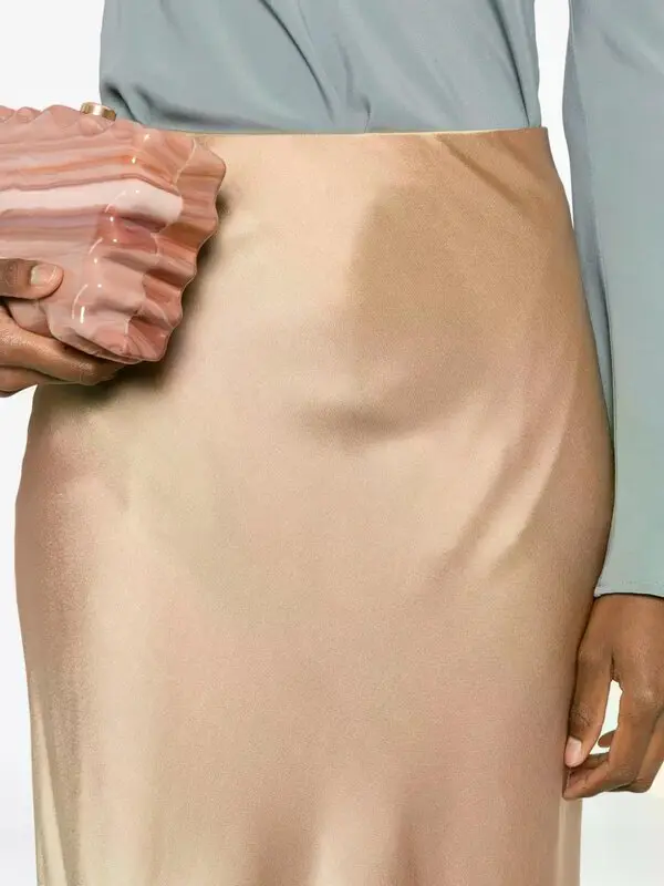 OTTOD'AME Bias-cut A-line Midi Skirt