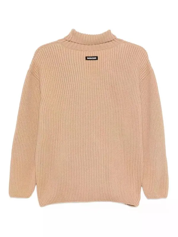 MSGM High-neck Striped Sweater