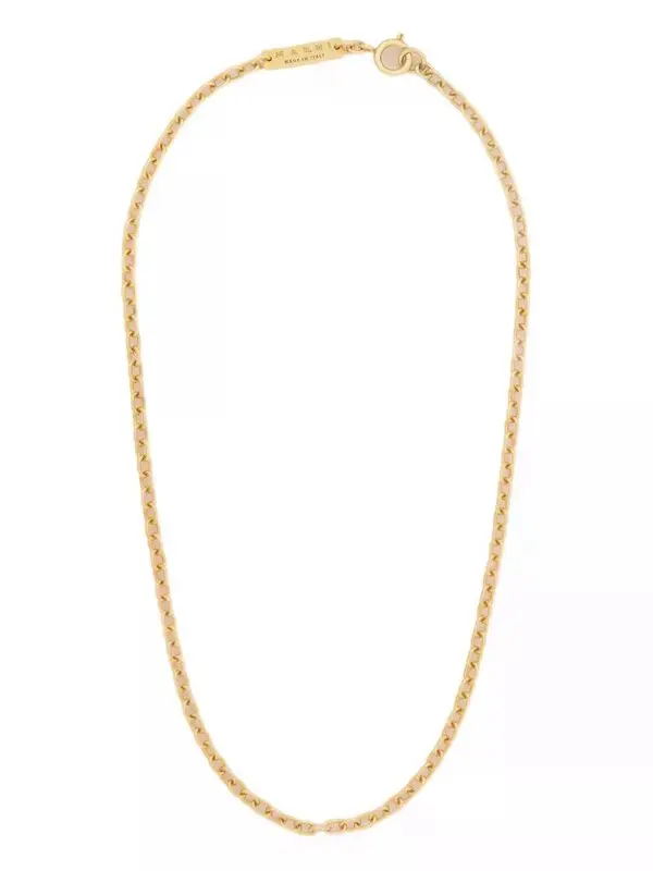 Marni Branded-plaque Chain Necklace - Gold