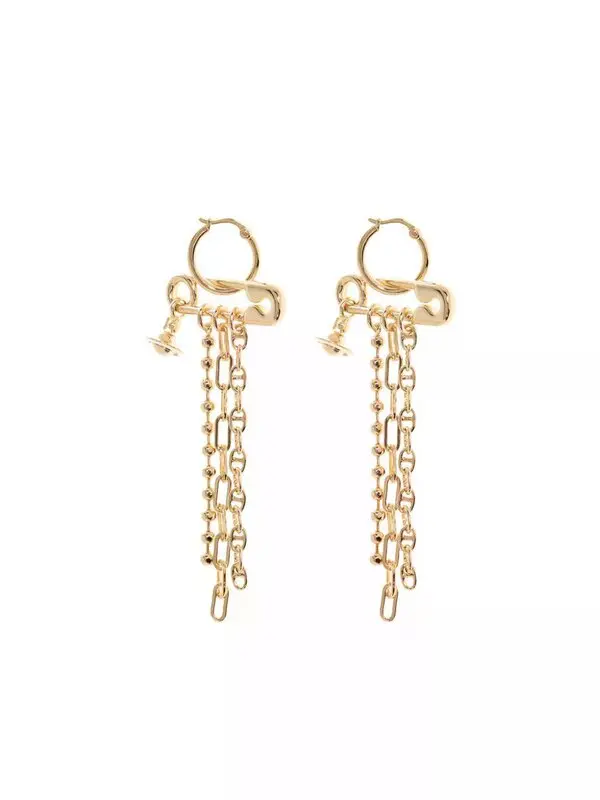 VIVIENNE WESTWOOD Ginetta Orb Safety Pin Earrings - Gold
