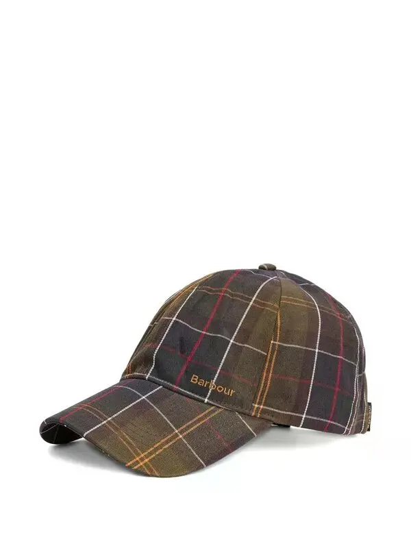 Barbour Tartan Baseball Cap - Green