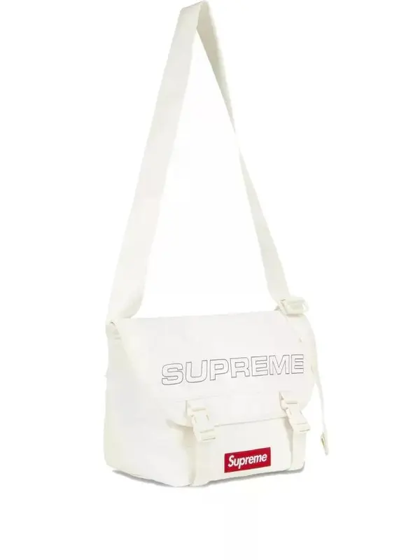 Supreme Denim Crossbody Bag - White