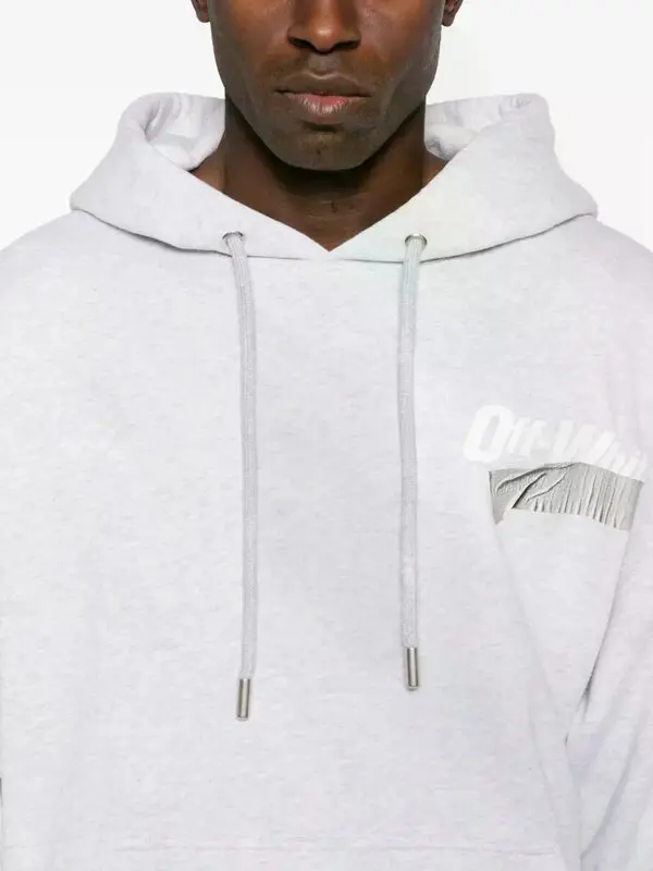Off-White Logo-print Hooded Sweatshirt