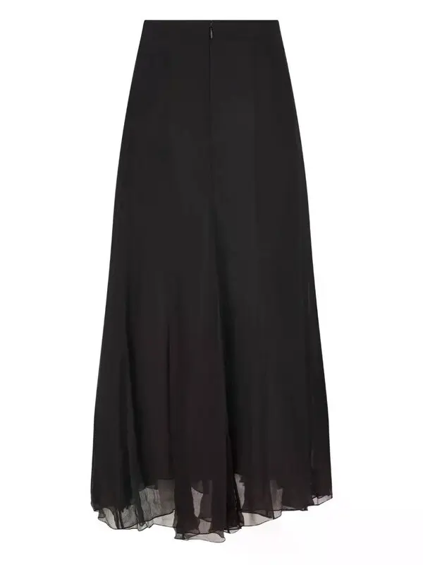 Chloé Flared Maxi Skirt With Ruffled Hem
