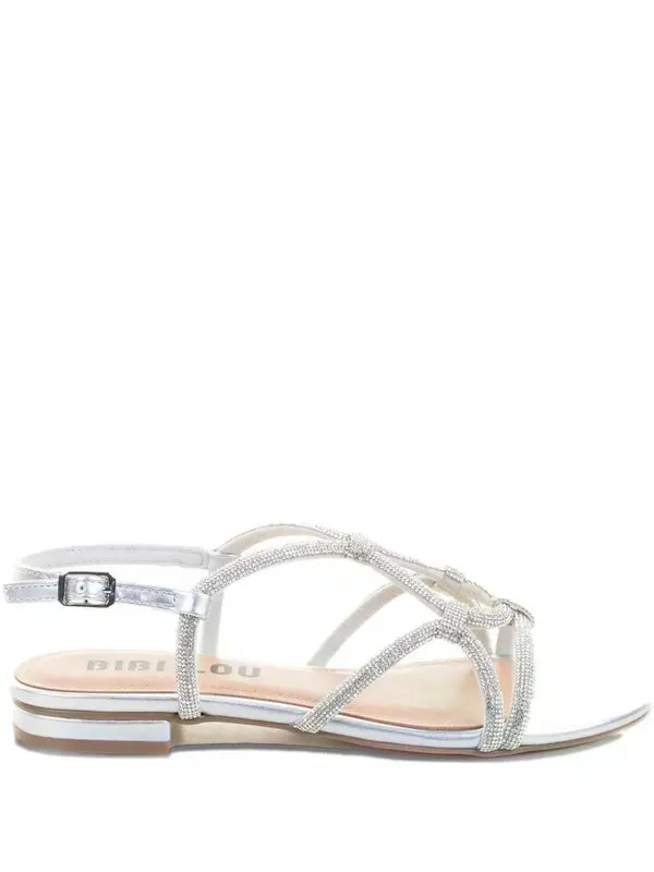 BIBI LOU Liv Crystal-embellished Flat Sandals