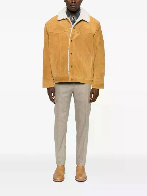 LEVI'S Shearling-collar Suede Jacket