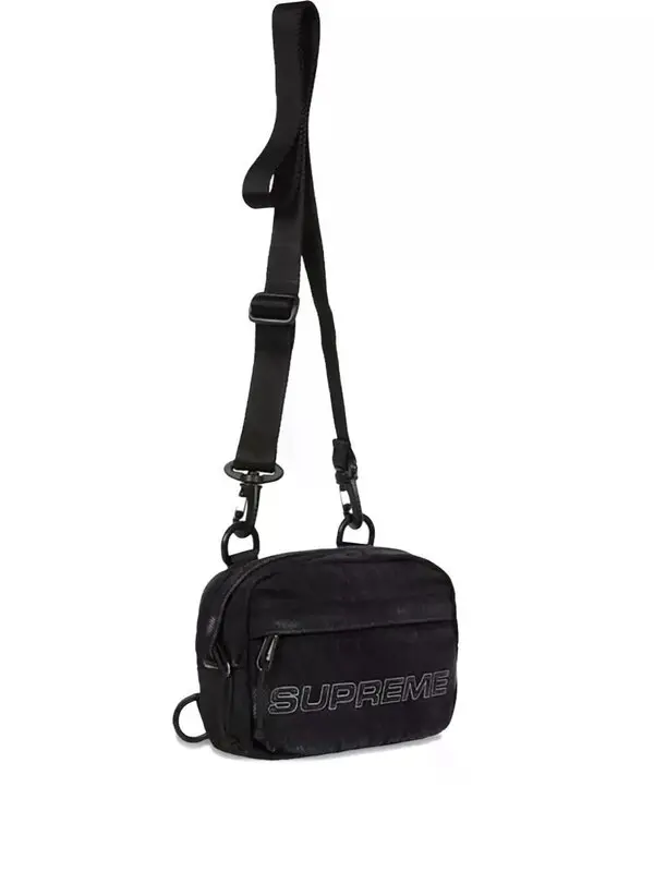 Supreme Mini Denim Crossbody Bag - Black