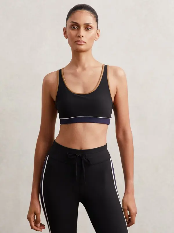 The Upside Colour-block Racerback Bra