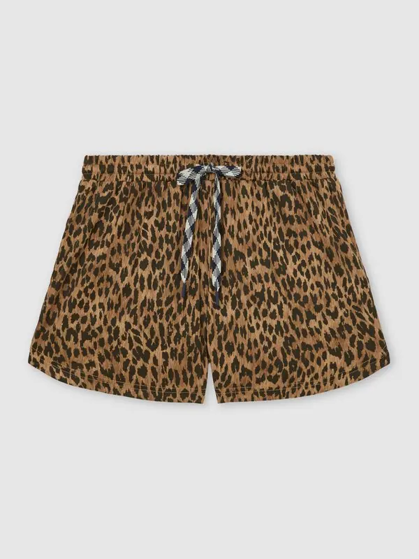 The Upside Leopard-print Running Shorts