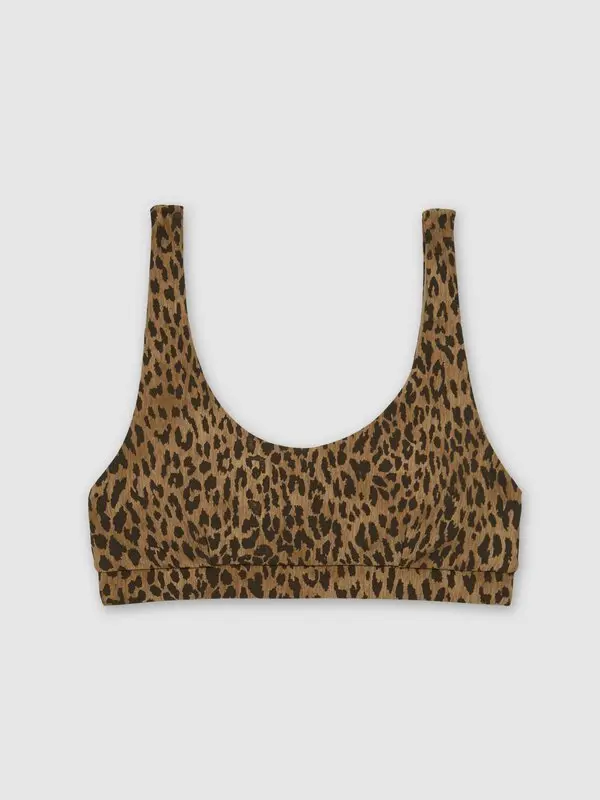 The Upside Leopard-print Scoop Bra