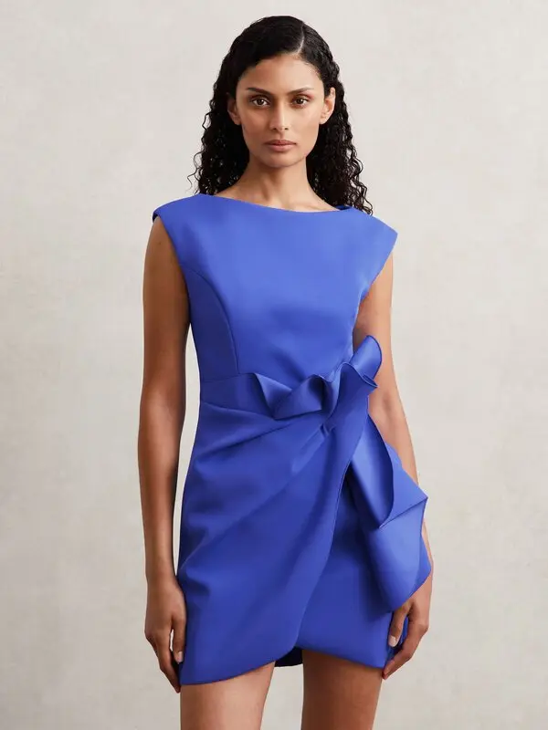 Acler Lamberton Mini Dress - Blue