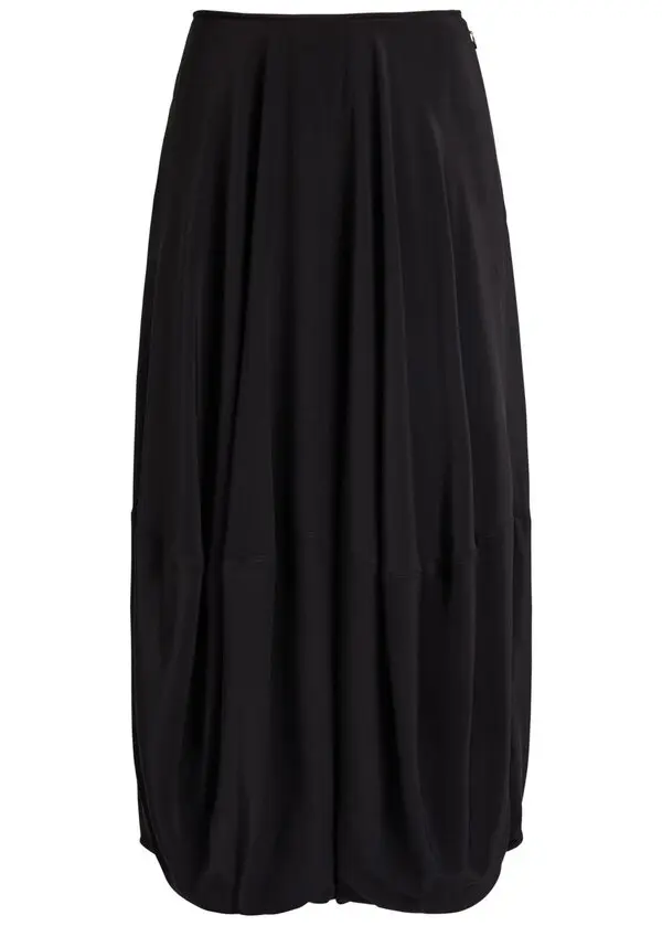 LEMAIRE Balloon Silk-crepe Midi Skirt