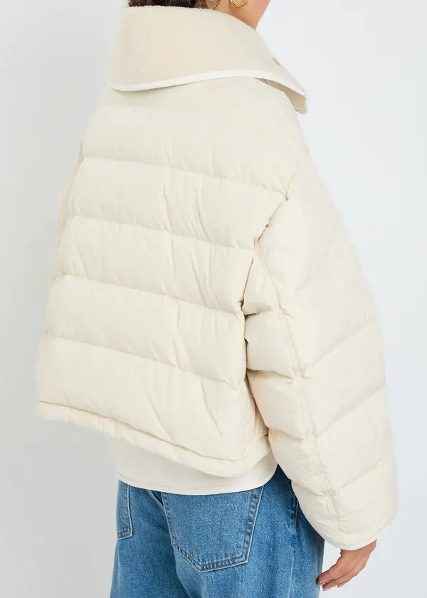 Rag & Bone Quilted Shell Jacket - Off White