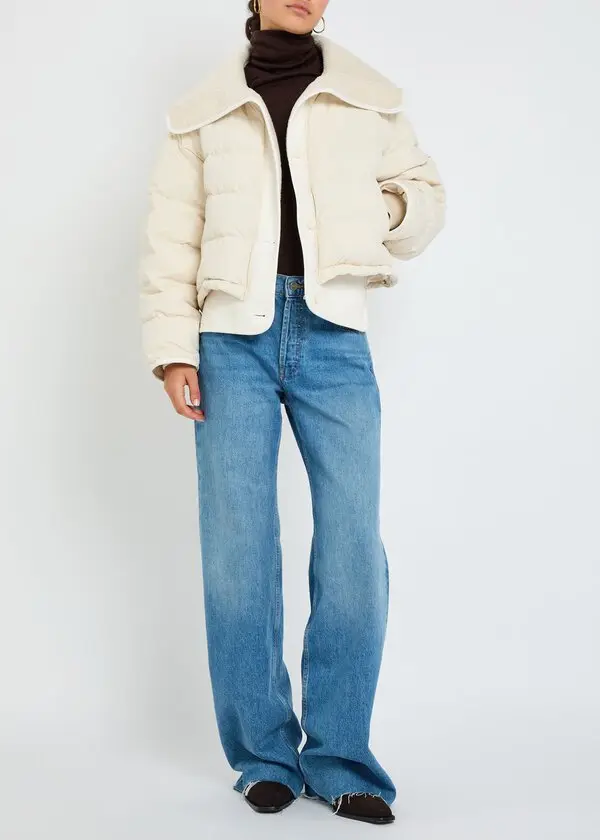 Rag & Bone Quilted Shell Jacket - Off White