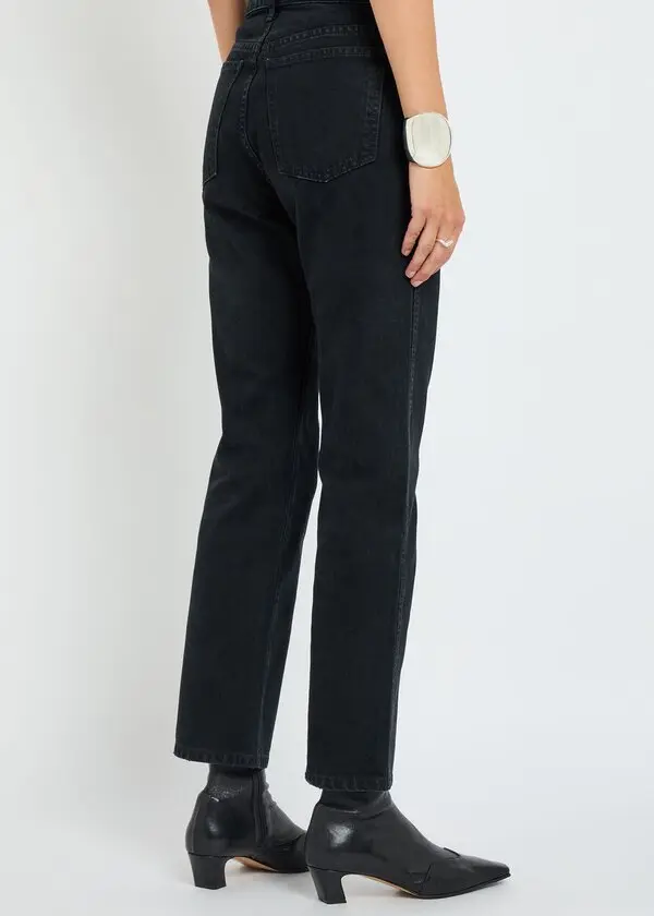 Khaite Abigail Straight-leg Jeans - Black