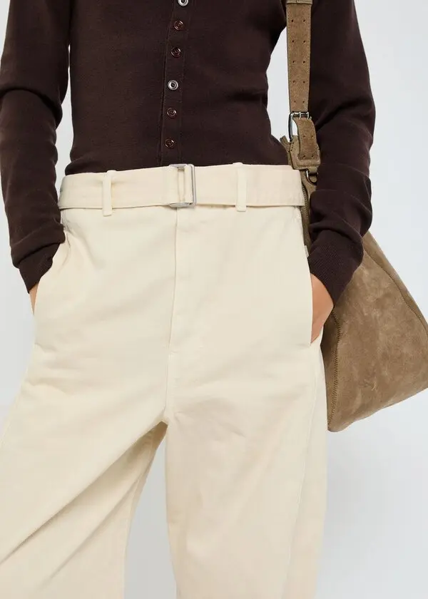 LEMAIRE Twisted Belted Denim Trousers