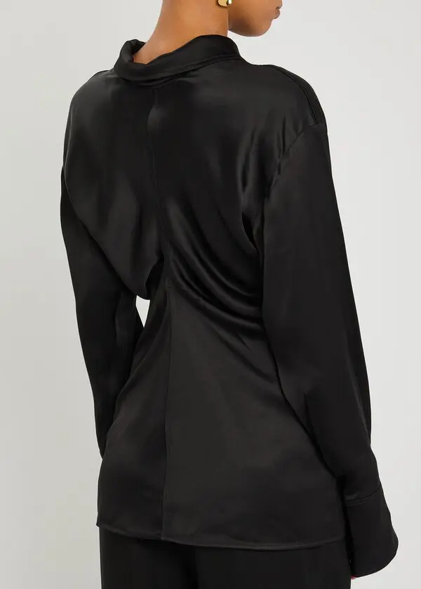TOTEME Draped Satin Shirt
