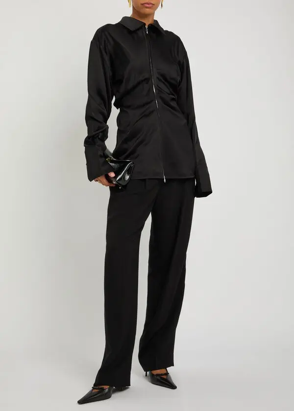 TOTEME Draped Satin Shirt