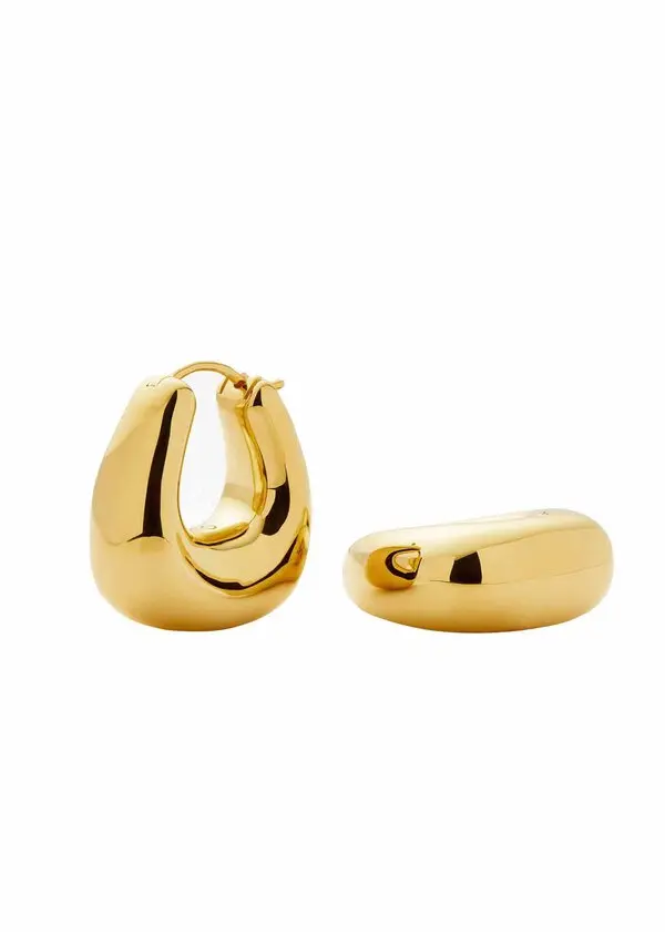 MISSOMA Sculptural Small Hoop Earrings - Gold