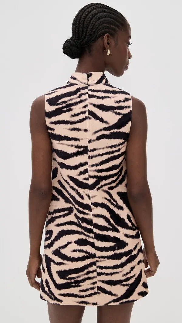 Cara Cara Tay Zebra Print Mini Dress