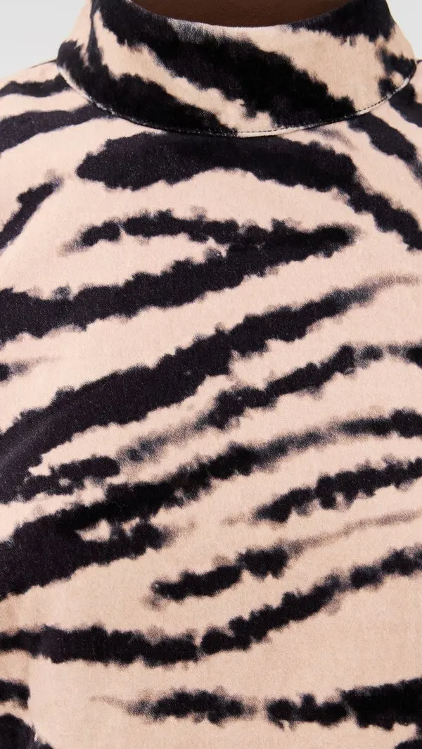 Cara Cara Tay Zebra Print Mini Dress
