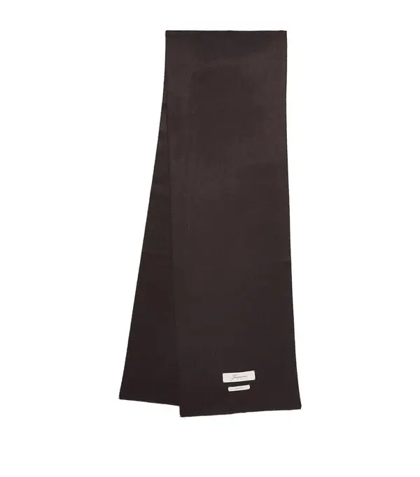 Jacquemus Cashmere Scarf - Brown