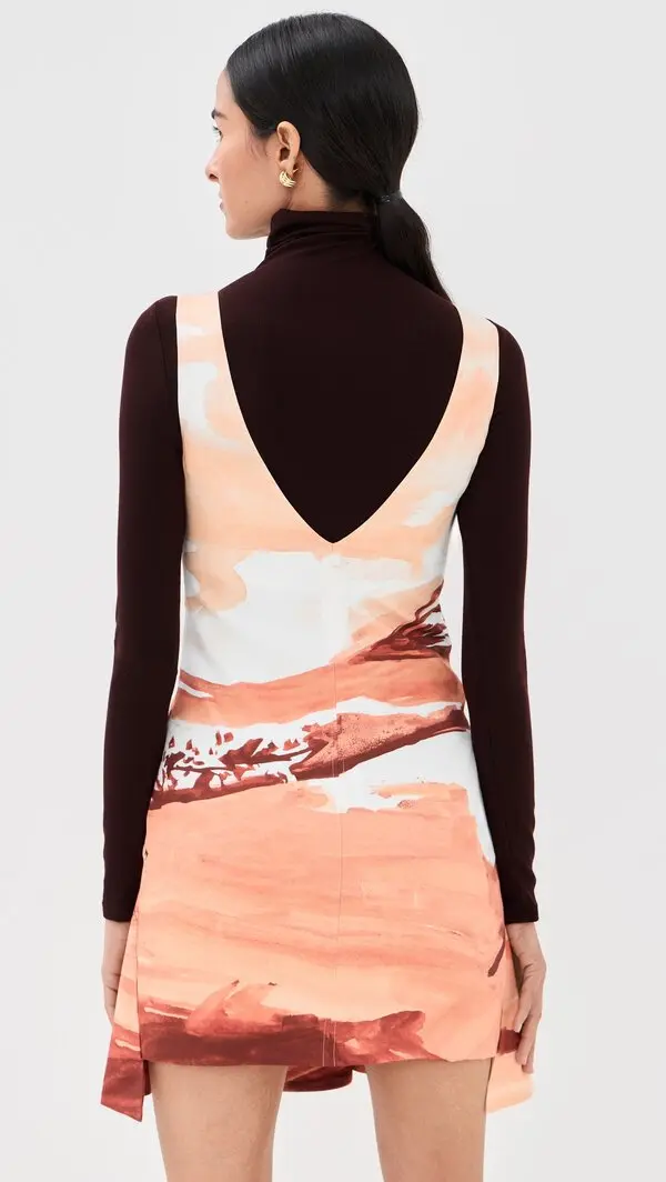 JW Anderson Printed V-neck Mini Dress