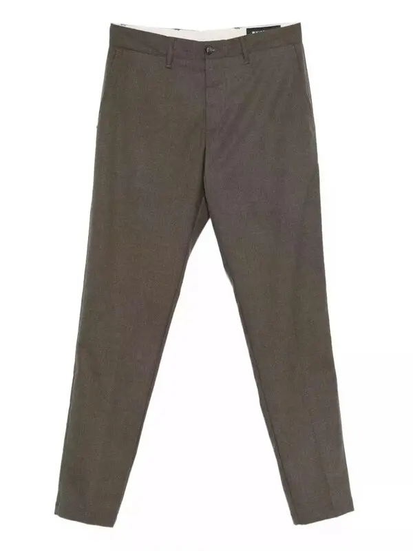 WHITE SAND Button-fly Trousers