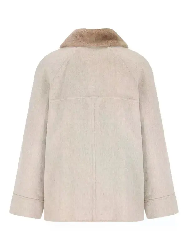 Brunello Cucinelli Wool Jacket With Faux-fur Collar