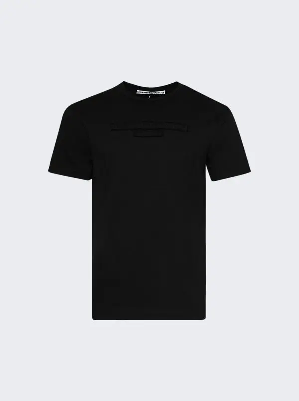 Alexander Wang Distressed Logo Short Sleeve Tee