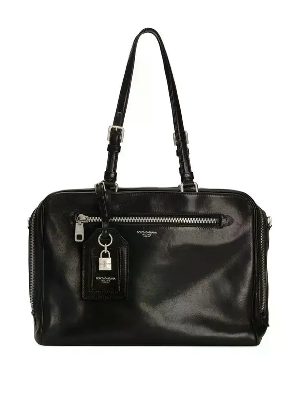Dolce & Gabbana Zip-fastening Buckle Messenger Bag - Black