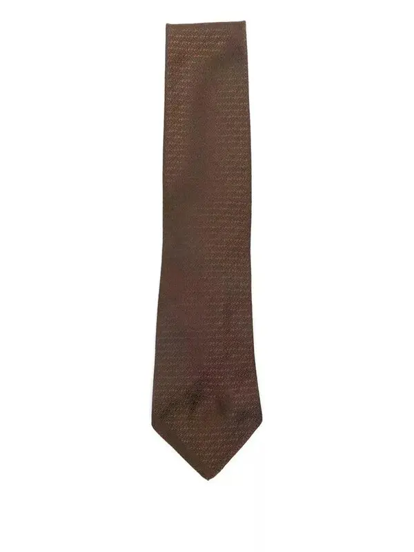 MAISON MARGIELA Silk Neck Tie - Brown