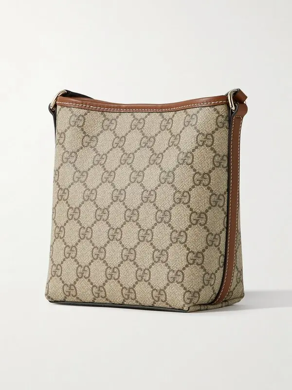Gucci Gg Emblem Mini Shoulder Bag - Neutrals