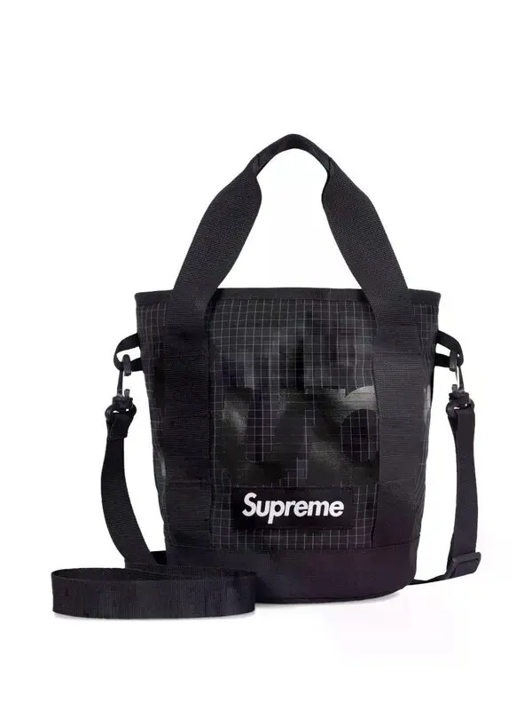 Supreme Cinch Grid-pattern Tote Bag