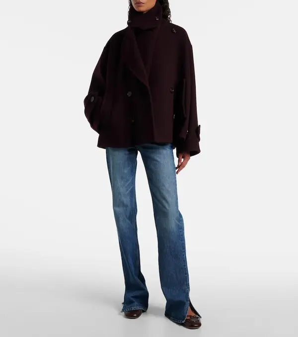 Chloé Double-breasted Wool-blend Coat