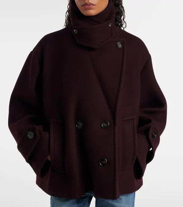 Chloé Double-breasted Wool-blend Coat