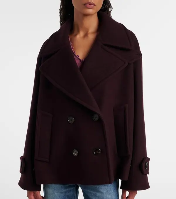 Chloé Double-breasted Wool-blend Coat