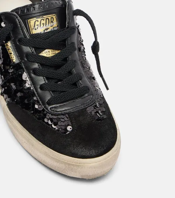 GOLDEN GOOSE Soul Star Sequined Leather Sneakers