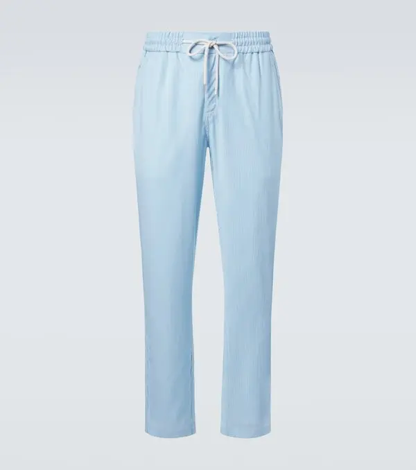 Vilebrequin Parc Striped Wool-blend Slim Pants