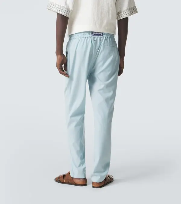 Vilebrequin Parc Striped Wool-blend Slim Pants